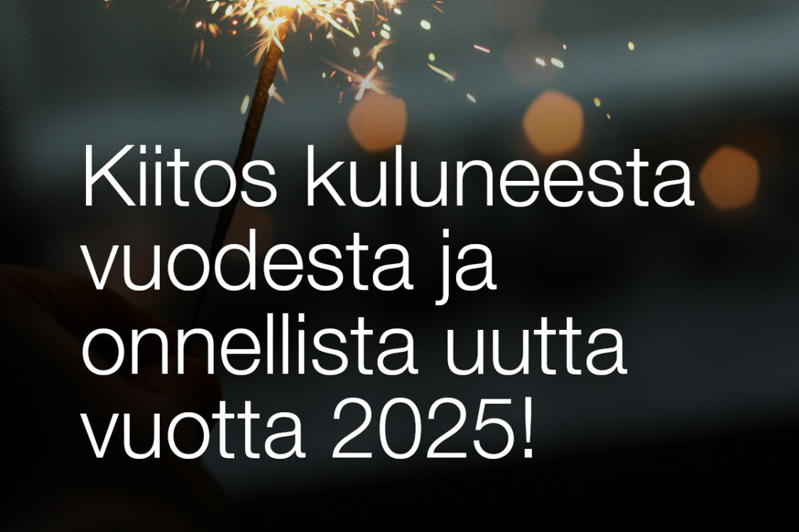 Lämmin kiitos yhteistyöstä – onnellista uutta vuotta 2025! - tesi.fi